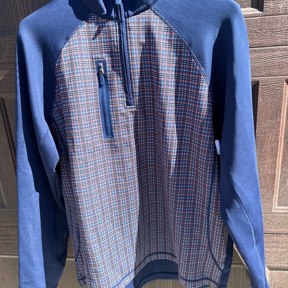 Jackets & Coats | Bobby Jones Golf Navy Blue Mens Quarter Zip Jacket ...
